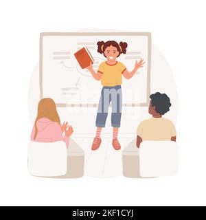 English proficiency in middle school isolated cartoon vector ...