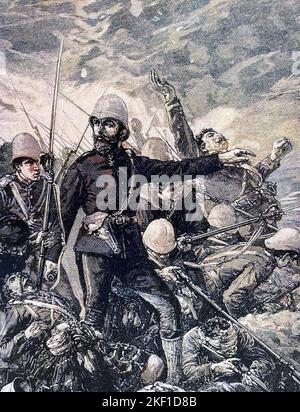 Battle of Majuba Hill, 27 February 1881, lst Boer War. British under ...