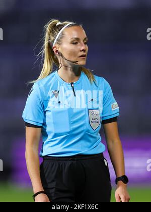ZWOLLE - Referee Fabienne Michel during the friendly match for women ...