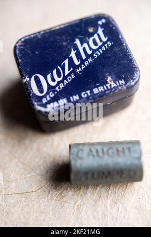 Original version of cricket simulation game Owzthat, which featured two ...