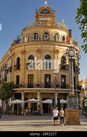 El Gallo Azul rotunda building cafe built in 1929 advertising Fundador ...