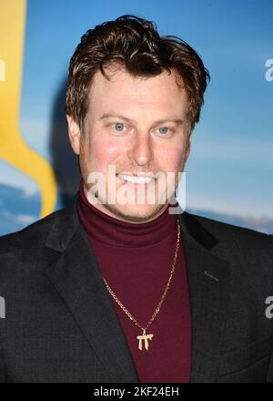 Noah Segan attends the red carpet for the ‘Wake Up Dead Man: A Knives ...