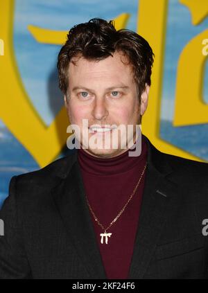 Noah Segan attends the red carpet for the ‘Wake Up Dead Man: A Knives ...