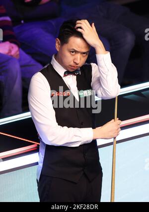 China’s Xiao Guodong during day four of the Cazoo UK Snooker ...