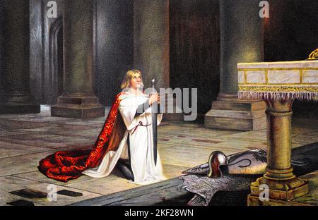Knighthood knighting ceremony Stock Photo - Alamy