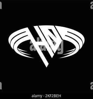 HO triangle monogram logo design ideas, creative initial letter logo with triangular shape logo ...