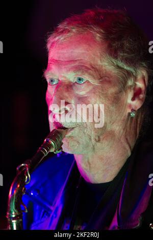 Nik Turner at the Judge Trev Memorial concert, 24 Nov 2012 at The ...