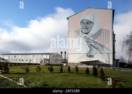 Non Exclusive: IVANKIV, UKRAINE - NOVEMBER 14, 2022 - The mural created ...