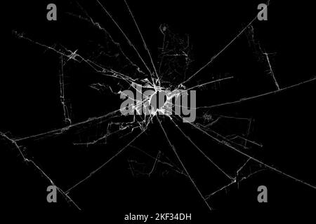 3D Rendering broken glass on a black background Stock Photo - Alamy