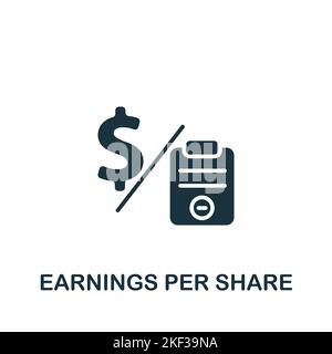 Earnings Per Share icon. Monochrome simple Policy icon for templates ...