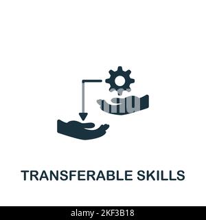 Transferable Skills icon. Monochrome simple Project Management icon for ...