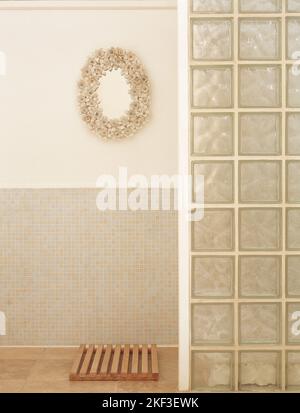 Egg carton mirror frame Stock Photo - Alamy