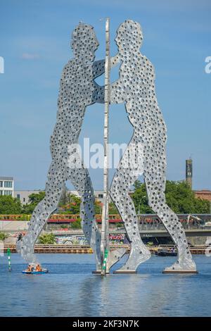 Molecule Man, Spree, Treptow, Treptow-Köpenick, Berlin, Deutschland ...