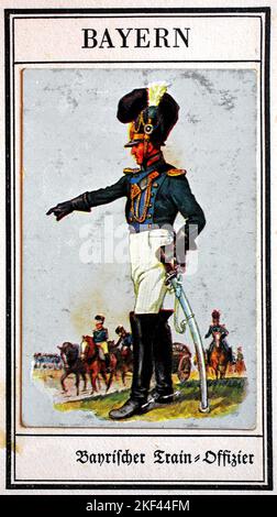 German uniforms of the 19th century, Other troops: Baden, Lieutenant ...