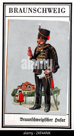 German uniforms of the 19th century, lines - cavalry: Baden, officer in ...