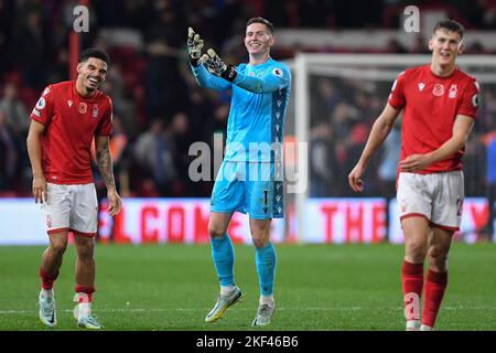 Nottingham Forest goalkeeper, Dean Henderson during the Premier League ...
