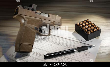 Public domain form 4473 for a background check for a pistol purchase ...