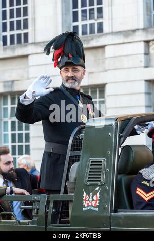 Pageantmaster Dominic Reid OBE at the Lord Mayor's Show parade 2024 in ...