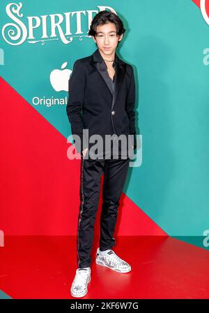 Maximilian Piazza attends the Apple Original Film's "Spirited" New York ...