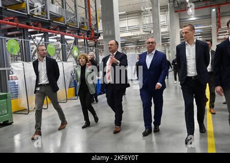 Matus Gala CEO LIDL Belgique is pictured during the inauguration of the ...