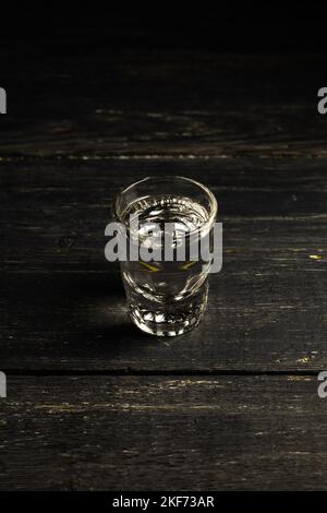 Ukrainian gorilka or vodka or rum or tequila (transparent highly ...