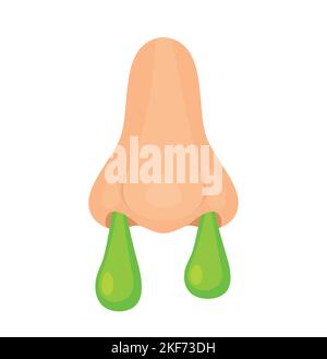 Snot nose. Green slime dripping from his nostril. Large booger in naris ...