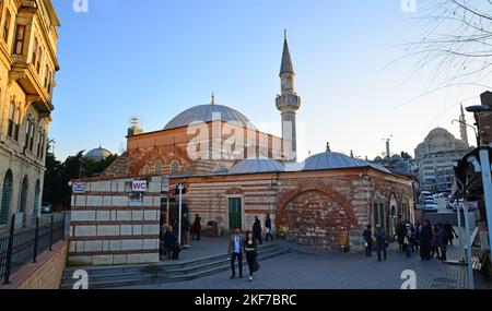 Located in Istanbul, Turkey, the Ahi Celebi Mosque was built in the ...