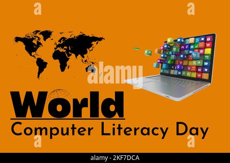 2 December World Computer Literacy Day Stock Photo - Alamy