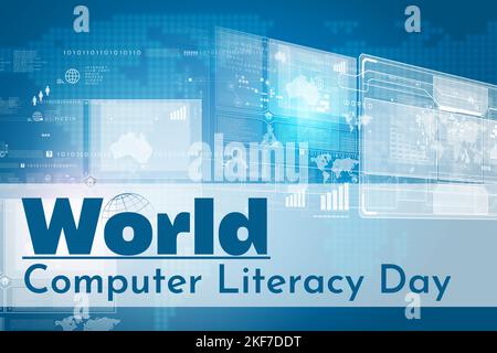 2 December World Computer Literacy Day Stock Photo - Alamy
