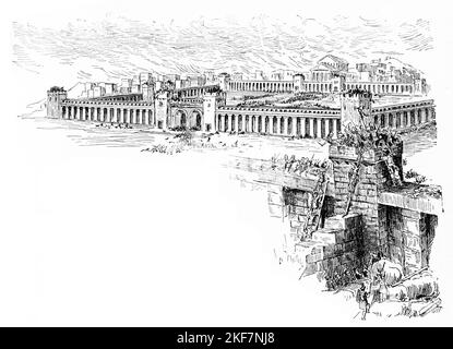 The Siege of Jerusalem by the Romans, 70 AD during the First Jewish ...