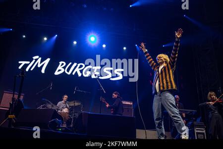 Tim Burgess performing at Shiiine On Weekender 2022. Butlins, Minehead ...
