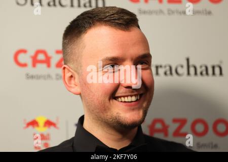 England’s Sam Craigie is interviewed following victory on day five of ...