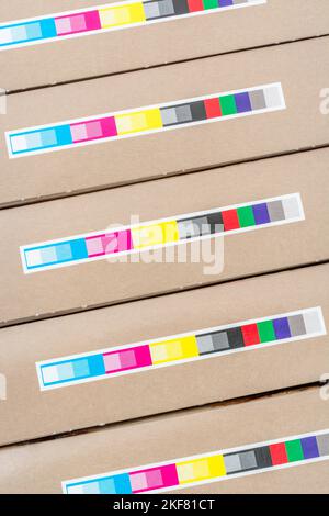 color bars for print quality control Stock Photo - Alamy
