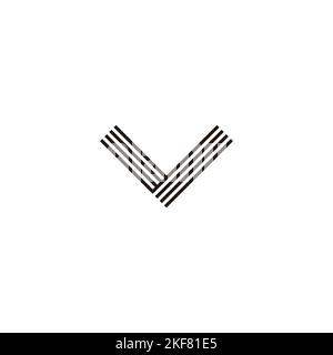 Letter A fold, lines geometric symbol simple logo vector Stock Vector ...