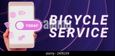 Inspiration showing sign Bike Service, Concept meaning cleaning and ...