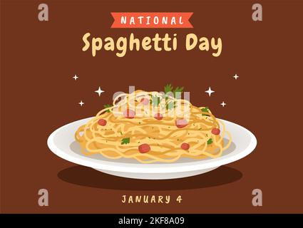 National Spaghetti Day on 4th January with a Plate of Italian Noodles ...