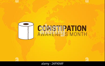 Constipation Awareness Month Background Illustration Stock Vector Image ...