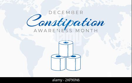 Constipation Awareness Month Background Illustration Stock Vector Image ...