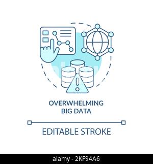 Overwhelming big data concept icon Stock Vector Image & Art - Alamy