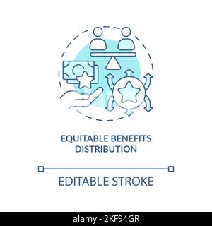 Equitable benefits distribution concept icon Stock Vector Image & Art ...