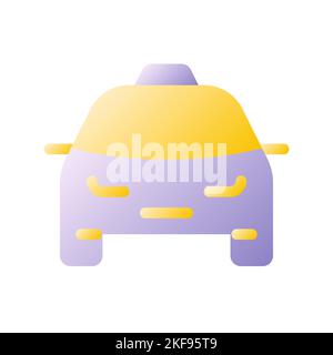 Taxi service flat gradient two-color ui icons set Stock Vector Image ...