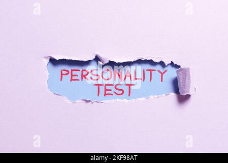 Conceptual display Personality Test, Word for A method of assessing ...