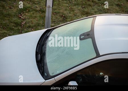 frosted windshield, sweden Stock Photo - Alamy