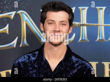 Matt Cornett arrives at the Disney's DISENCHANTED Premiere held at the ...