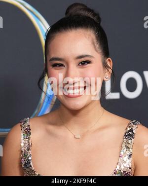 Hawaii McLaughlin arrives at the Disney's DISENCHANTED Premiere held at ...