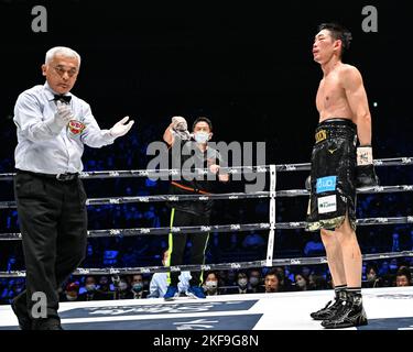 Challenger Masayoshi Nakatani during the WBO Asia Pacific lightweight ...