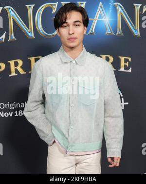 Kio Cyr arrives at the Disney's DISENCHANTED Premiere held at the El ...