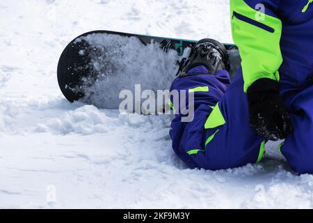 Snowboarder's feet on the mountain holidays. High quality photo Stock ...