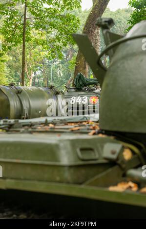 Russian T54 tank at the Reunification Hall, Ho Chi Minh City, (Saigon), Vietnam Stock Photo - Alamy