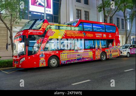 Open top tourist bus. Ho Chi Minh city. Vietnam Stock Photo - Alamy